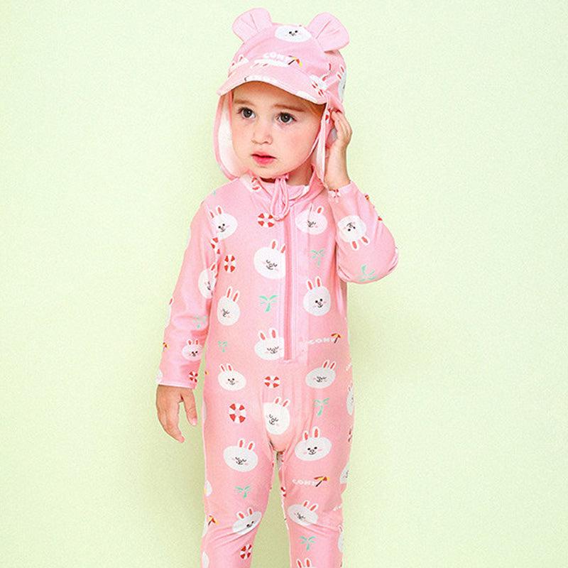 Line Friends Cony Rashguard With Cap 2-piece Set 2307MO06 – Minitotz